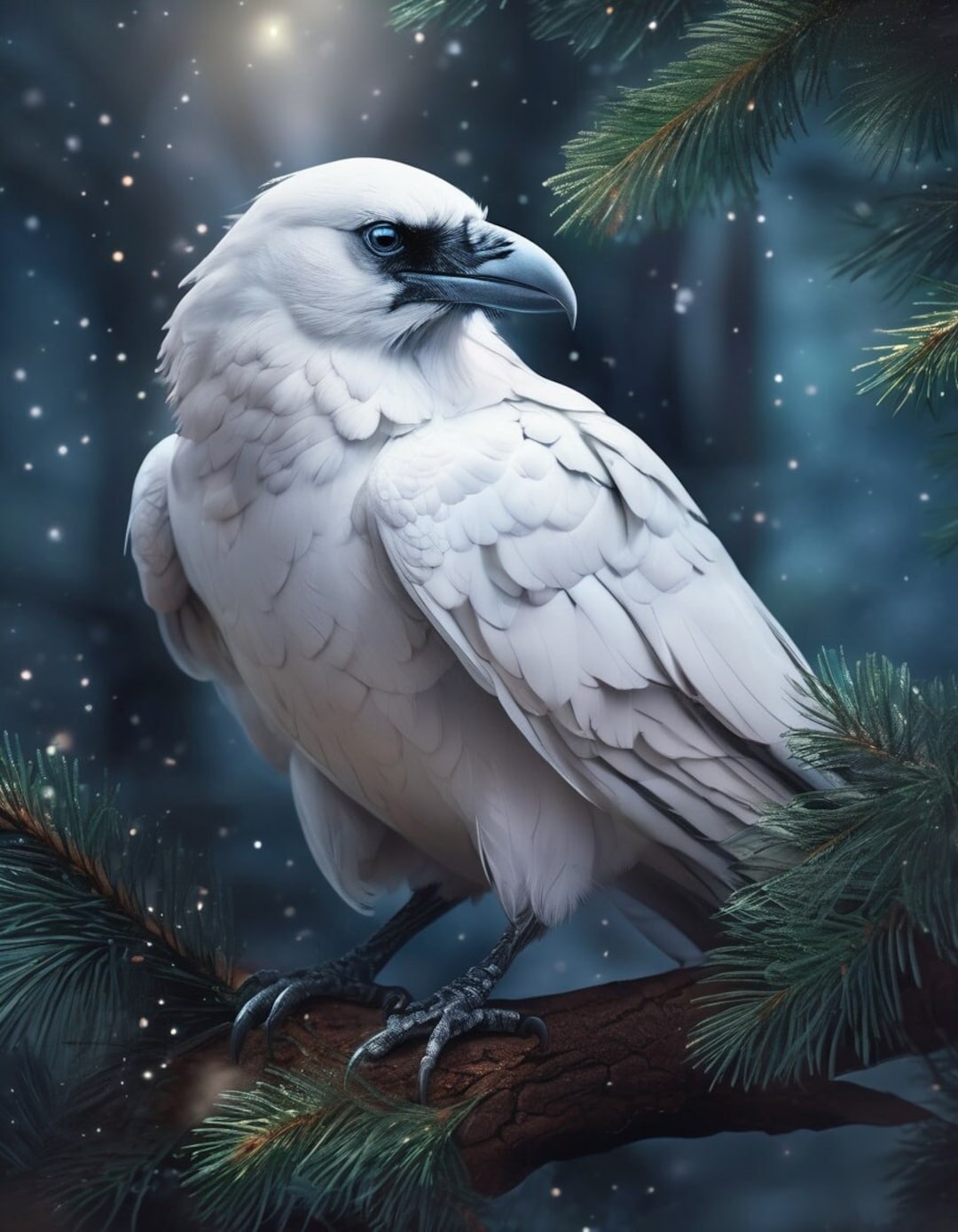 White Raven Spirit Guide, Spirit Familiar, Astral Journey Guide ...
