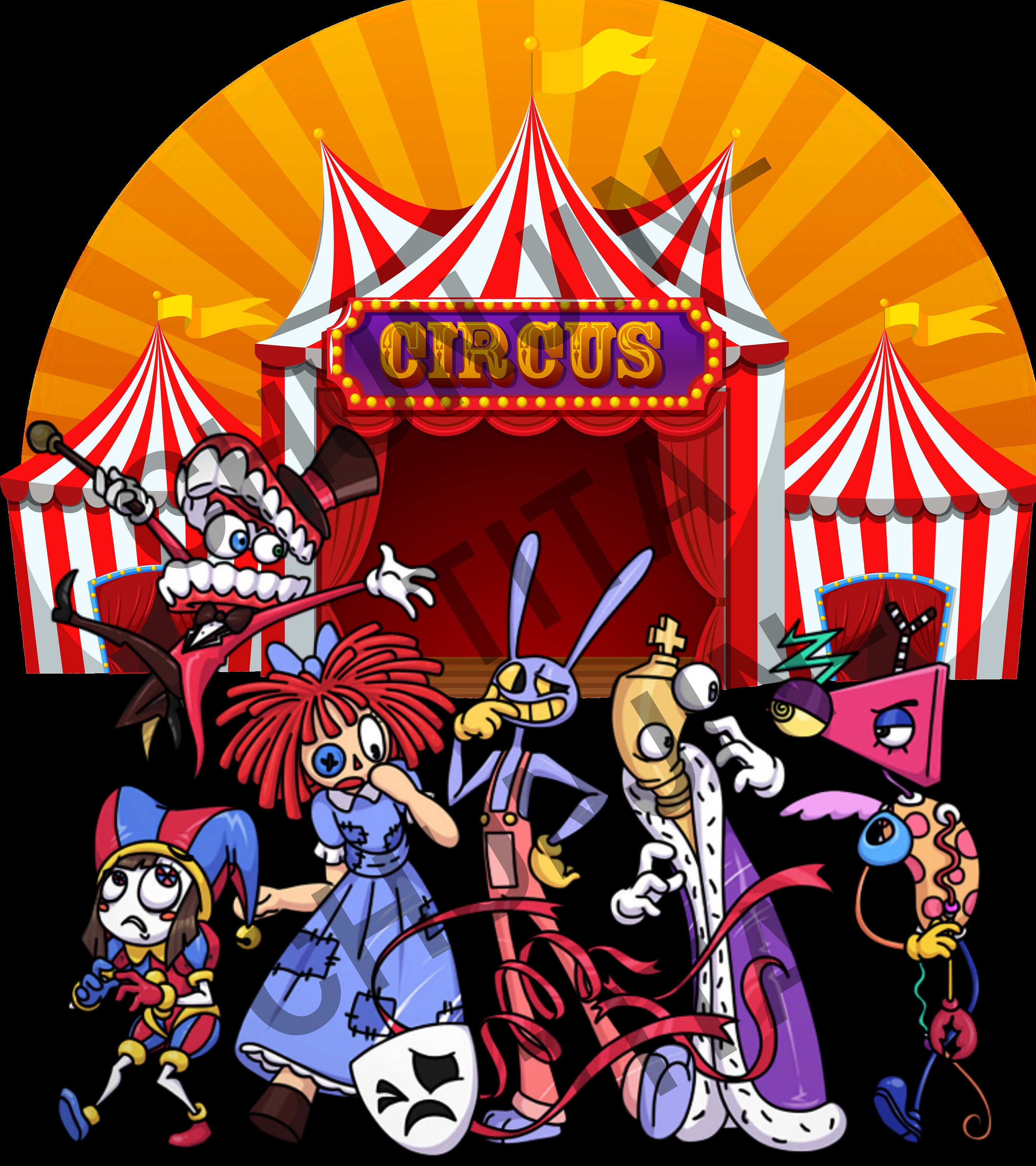 Bundles 5 Pcs X PNG Amazing Digital Circus, Digital Cartoon, Pomni ...