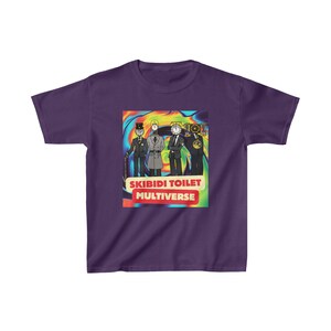Kid Cotton Shirt: Skibidi Multiverse, Skibidi Party, Skibidi Man ...