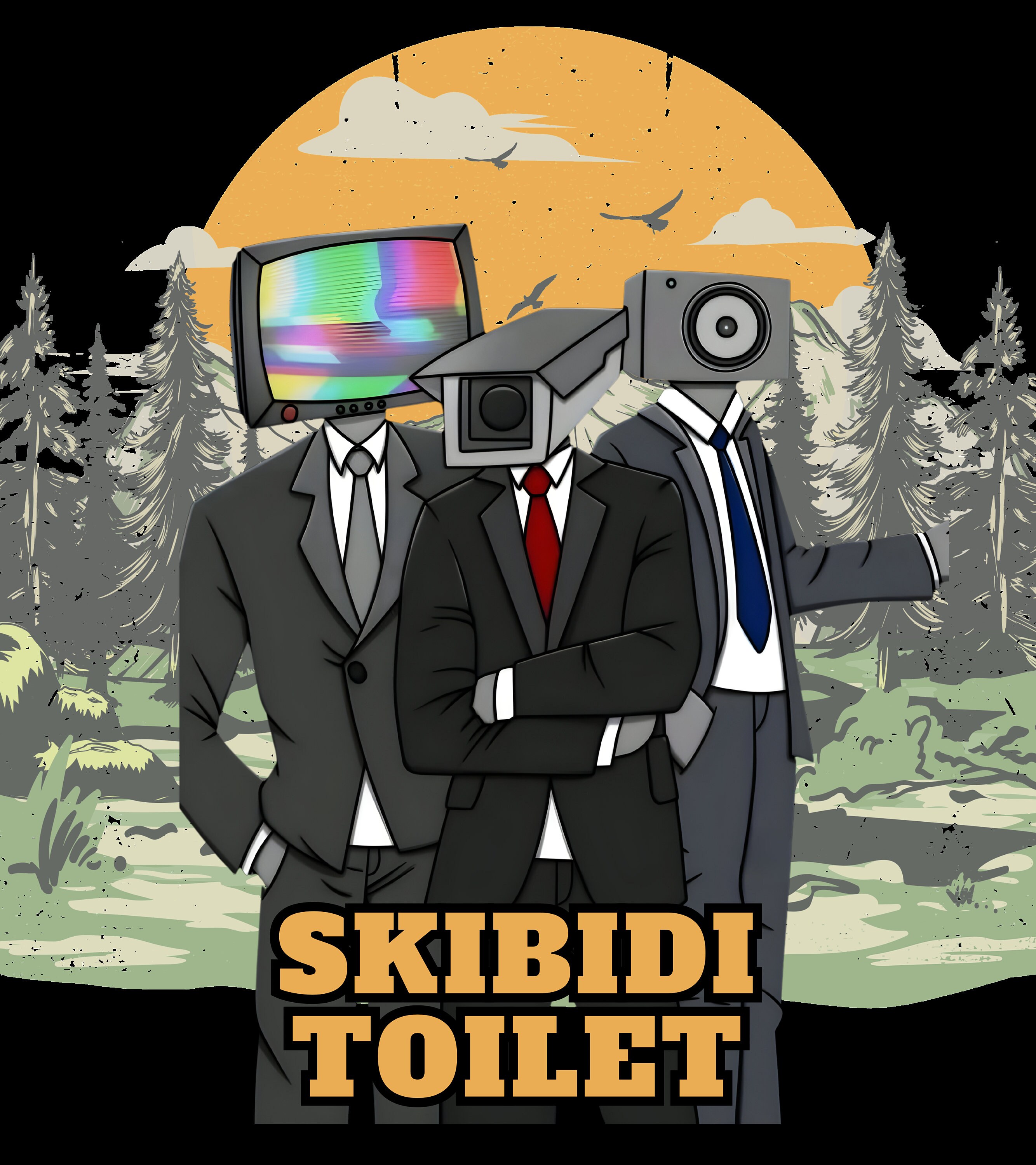 5 piezas x PNG Merry X Mas Skibidi man Team, Titan Boss, Skibidi Party ...