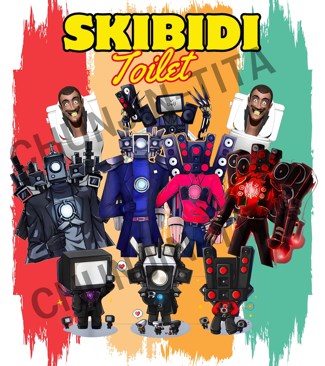 1 Pc X PNG Skibidi Party, Boss Titan, Retro Skibidi, Titan Speakerman ...