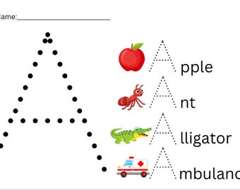 Alphabet Letters Aa Printable 10 Worksheet Early Learning Kindergarten ...