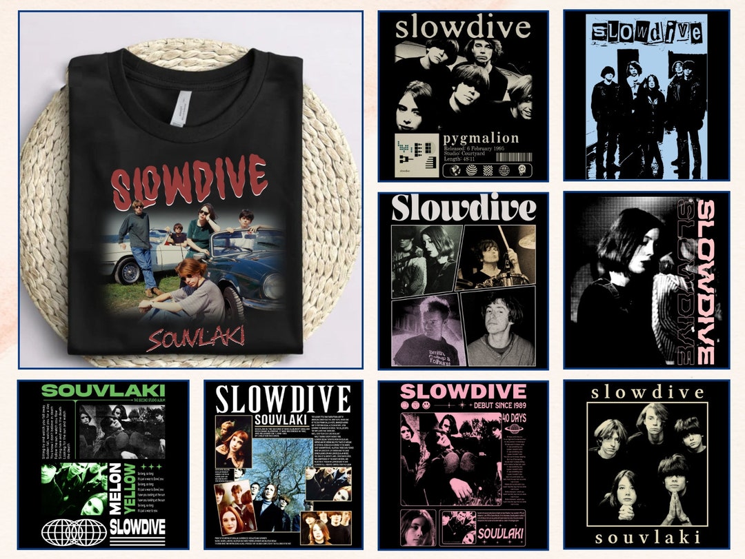 Bundle Slowdive Retro Png, Slowdive T-shirt Design, Slowdive Png, 90s ...