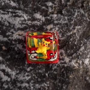 Pikachu Artisan 3D Anime Figure Keycaps Hand Made Keycap for Pokemon - Etsy