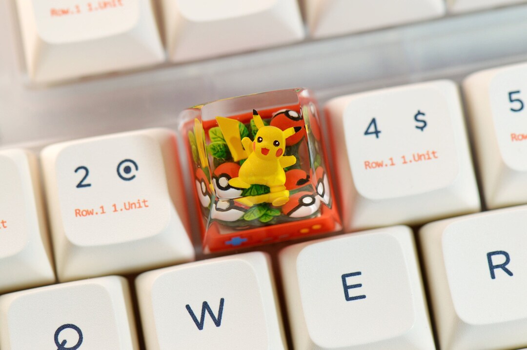 Pikachu Artisan 3D Anime Figure Keycaps Hand Made Keycap for Pokemon - Etsy