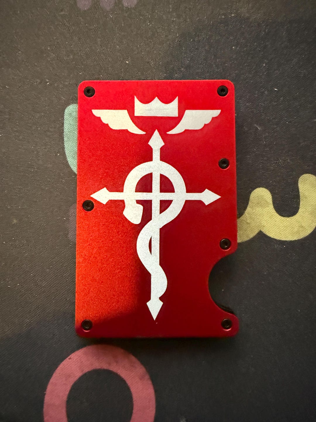 Fullmetal Alchemist Edward Elric Flamel Sign Slim Metal RFID Aluminum ...