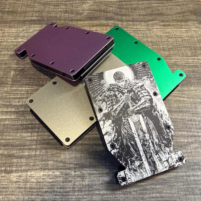Raging Berserker Custom Laser Engraved RFID Minimalist Wallet ...