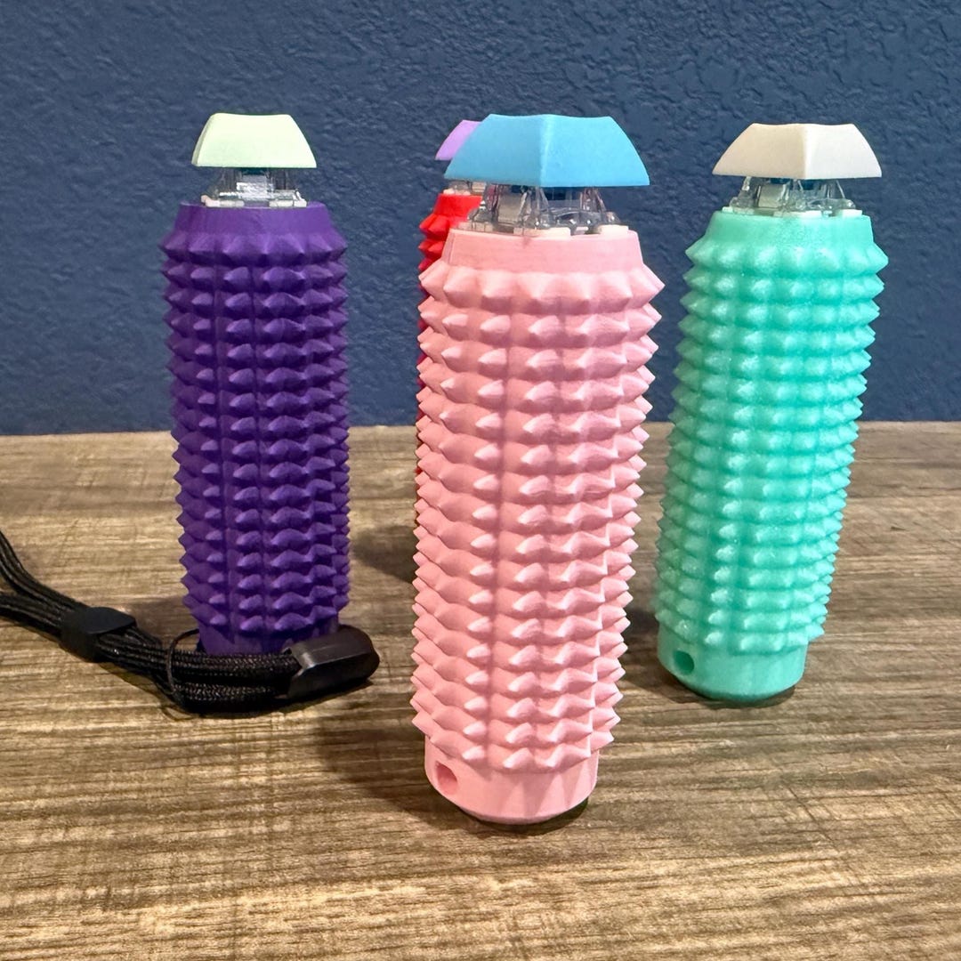 2 IN 1 Keyboard Clicker Spiky Roller, Fidget Toy, Asmr, Stim Toy ...