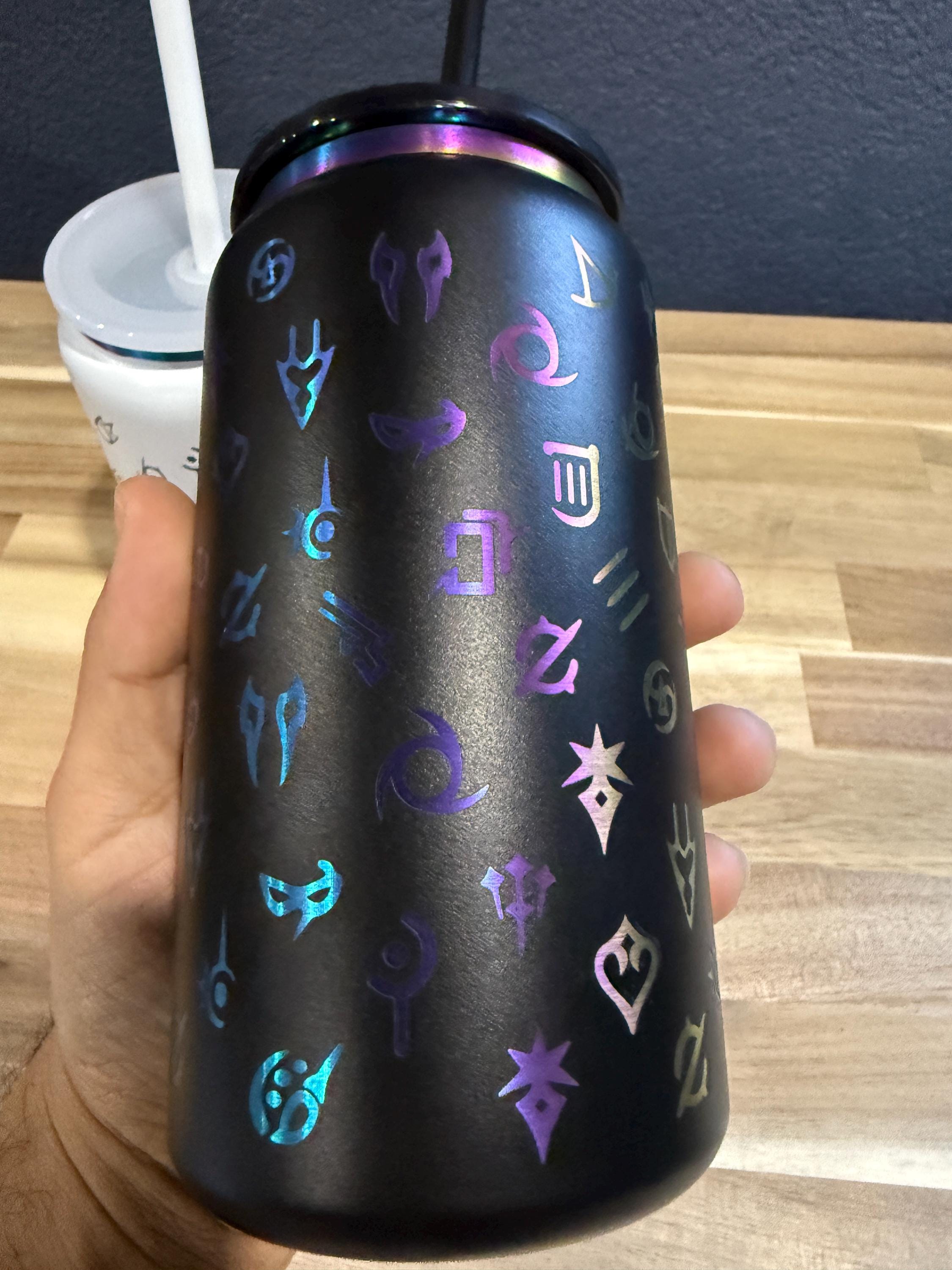 Final Fantasy XIV Full Wrap All Job Icons 16 Oz Iridescent Soda Can ...