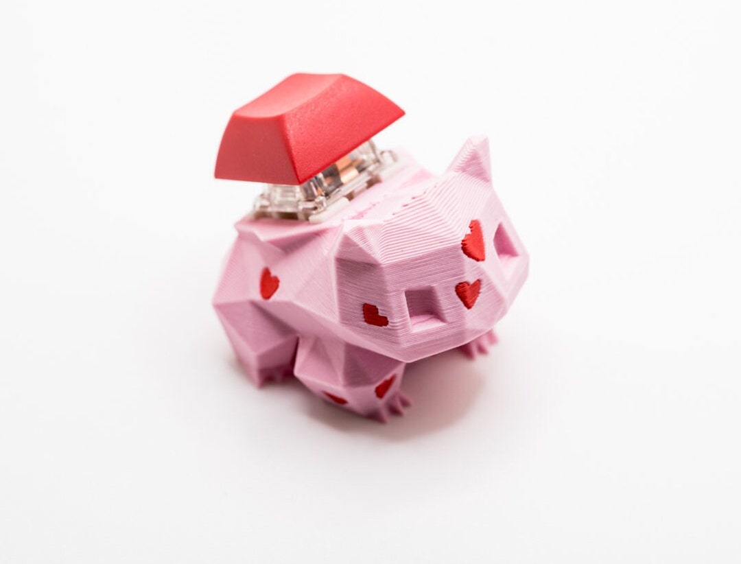 Low Poly Valentine Love Hearts Bulbasaur Keyboard Fidget Toy | Stim Toy ...