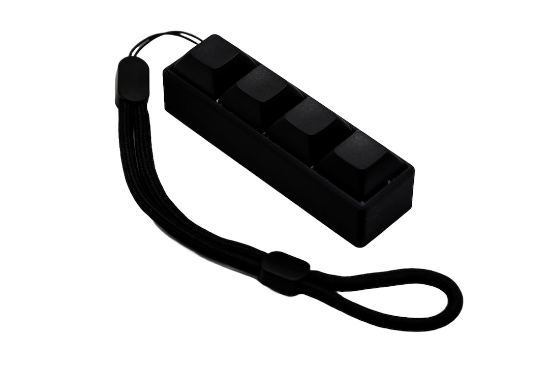 4-button Mechanical Switch Clicky Fidget Toy W/ Adjustable Wrist Strap ...