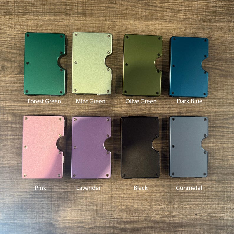 Custom Anime Waifu/husbando UV Print Metal Wallet | Minimalist Metal ...