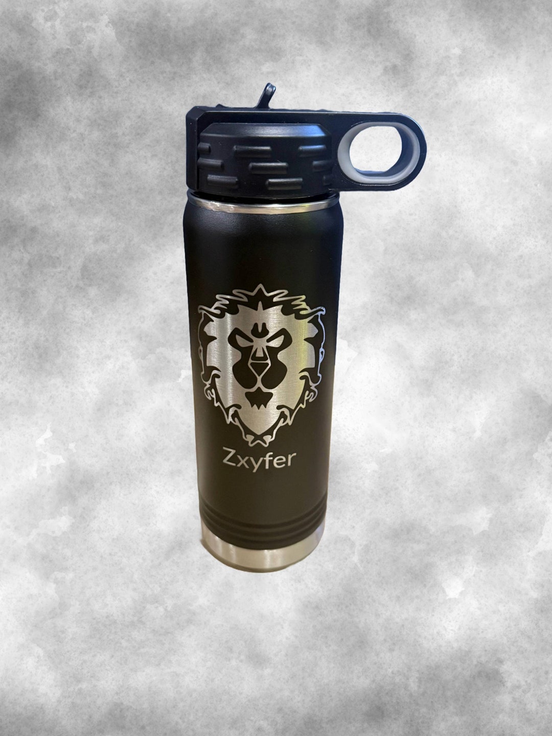 World of Warcraft Engraved 32oz Water Bottle - Wow Water Bottle - Wow ...