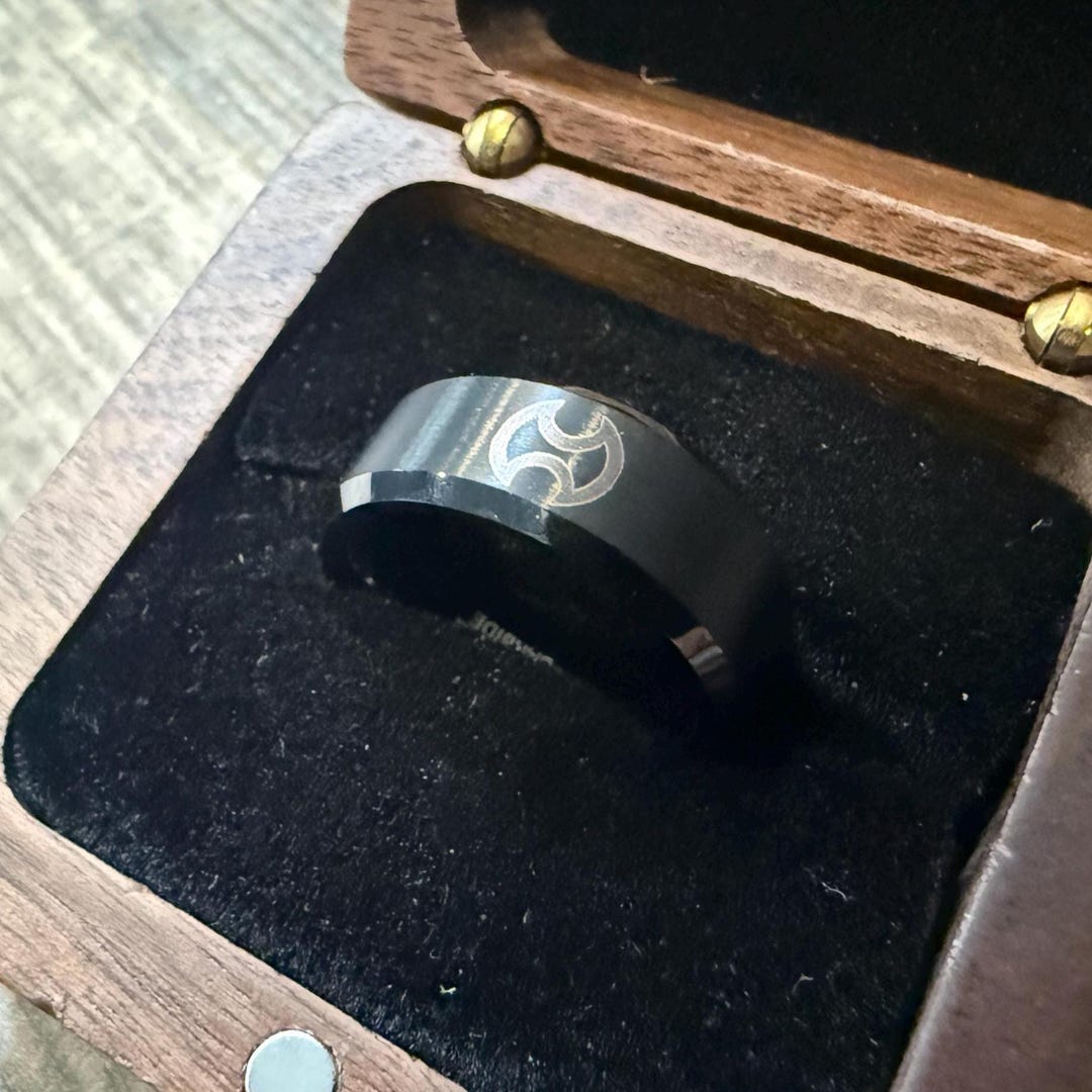 Personalized Tungsten Engraved Ring, FFXIV Job Emblem | Gift for Him ...