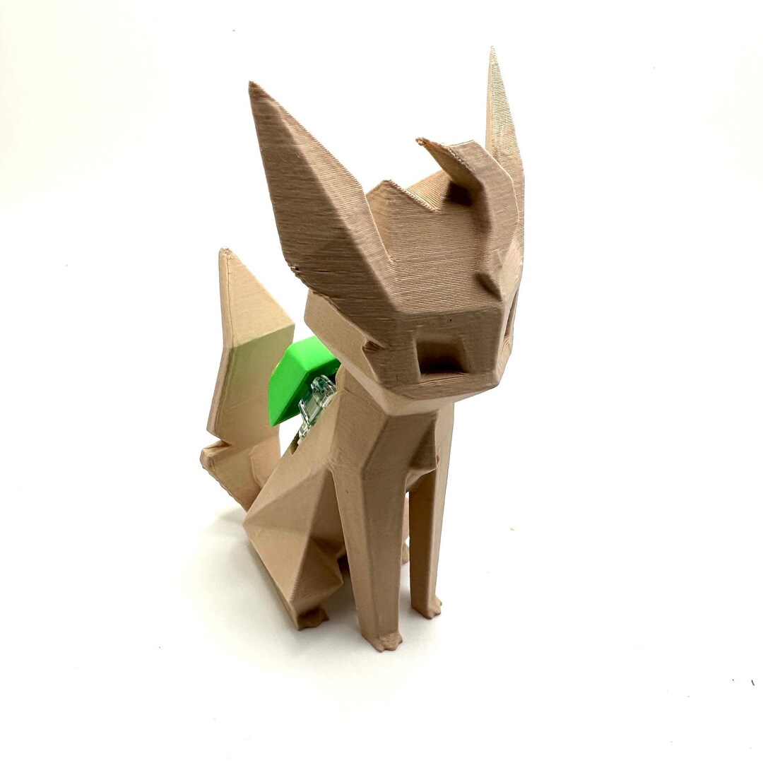 Low Poly Leafeon Mechanical Switch Fidget Toy Stim Toy, Stress Relief ...