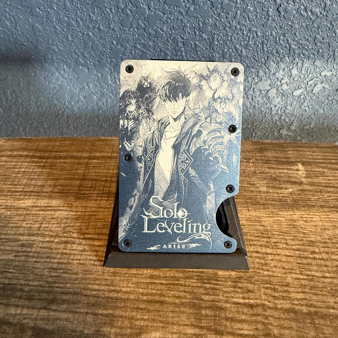 Solo Leveling Arise Slim Metal RFID Aluminum Wallet Multiple Color ...