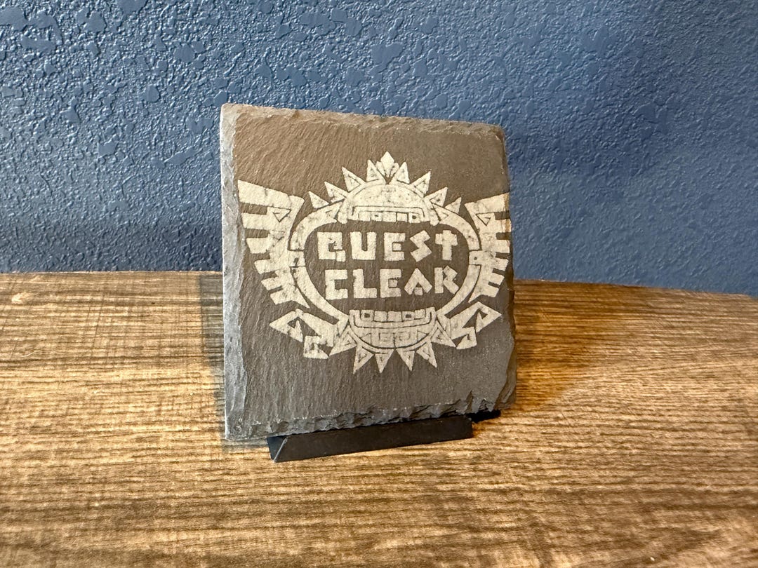 Monster Hunter "quest Clear" Slate Drinkware Coaster - Etsy