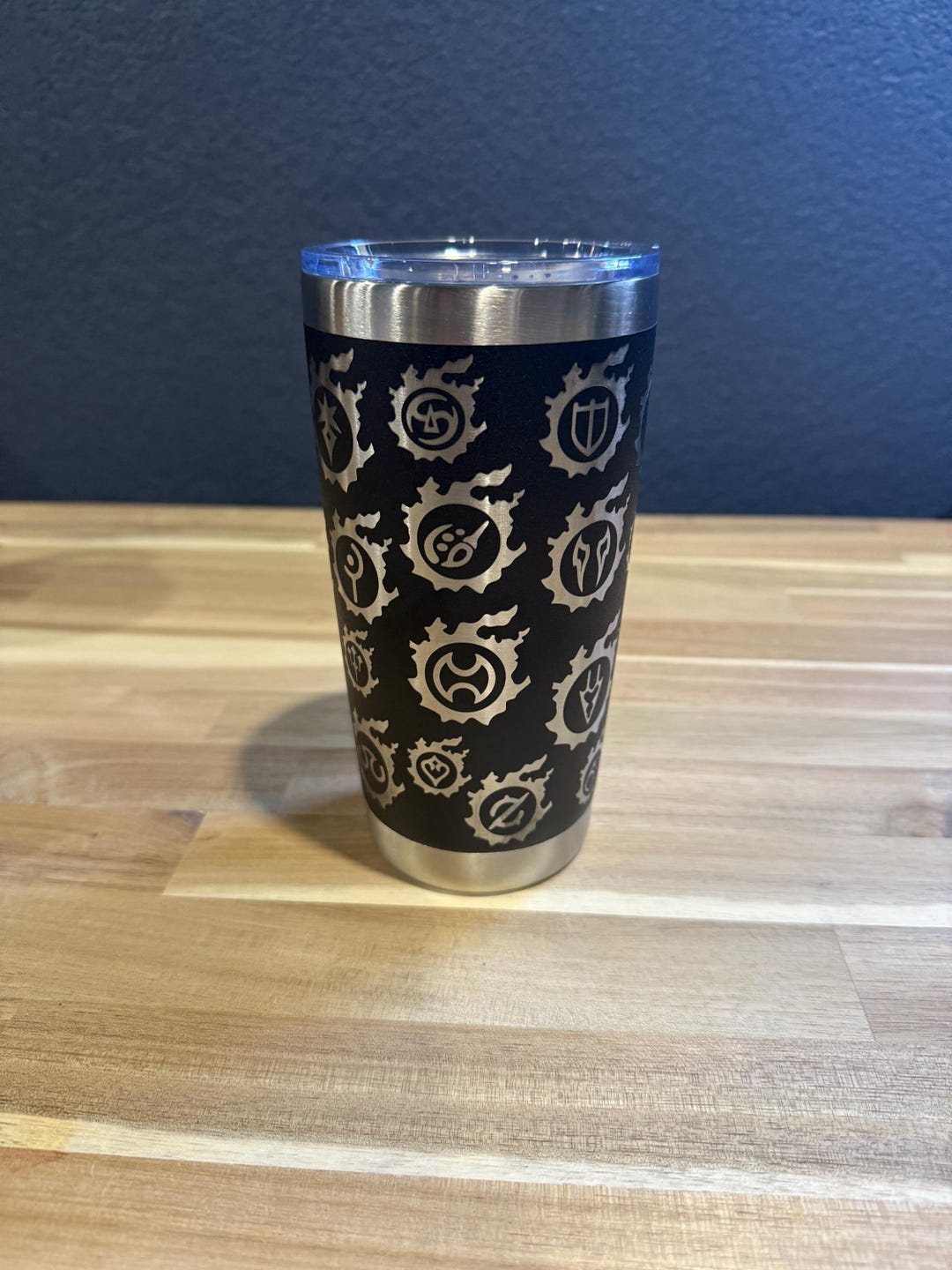 Final Fantasy XIV Full Wrap All Job Icons 20 Oz Stainless Steel Tumbler ...
