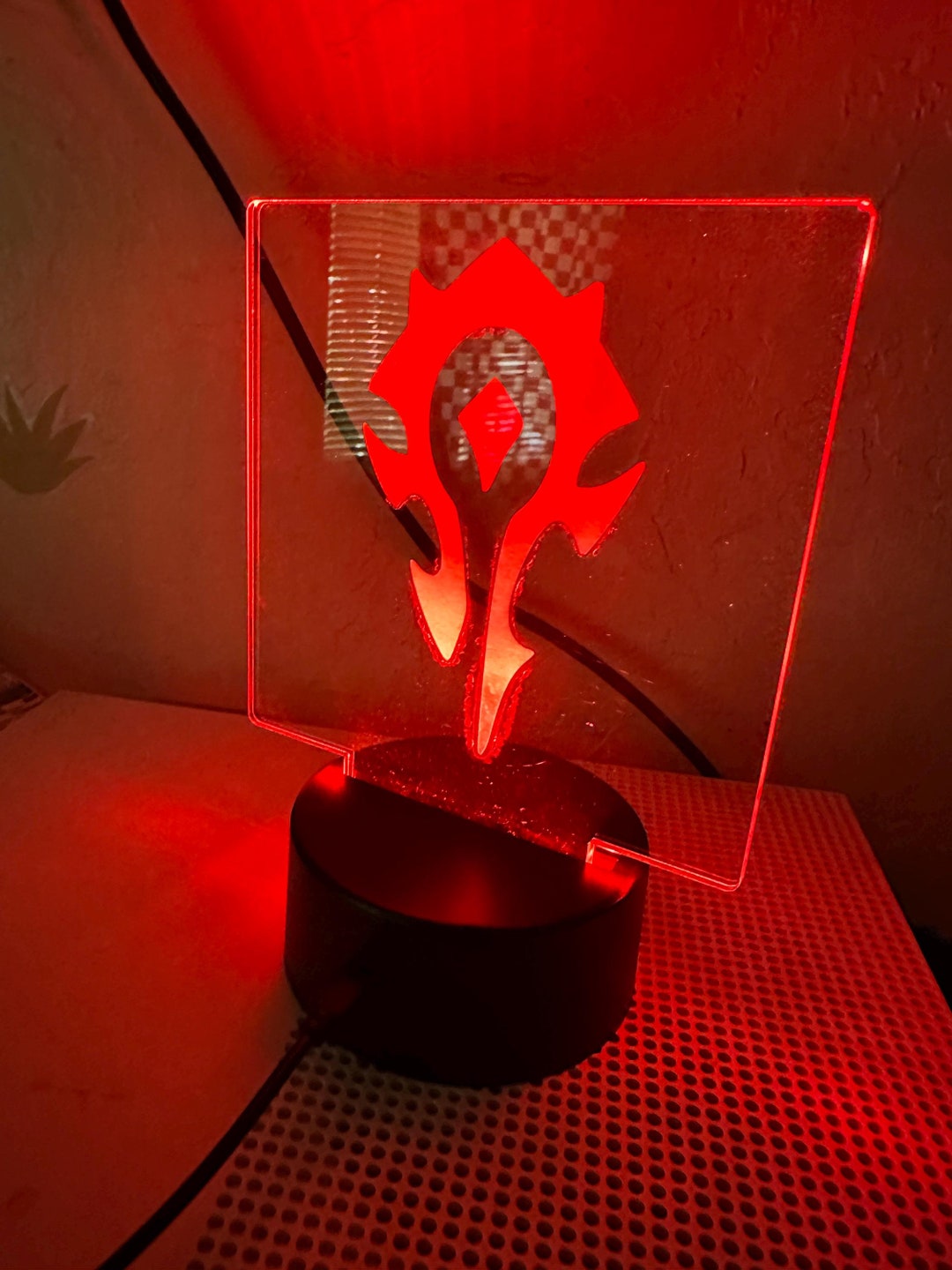 World of Warcraft Alliance/horde Acrylic Light Stand | Optional Name ...