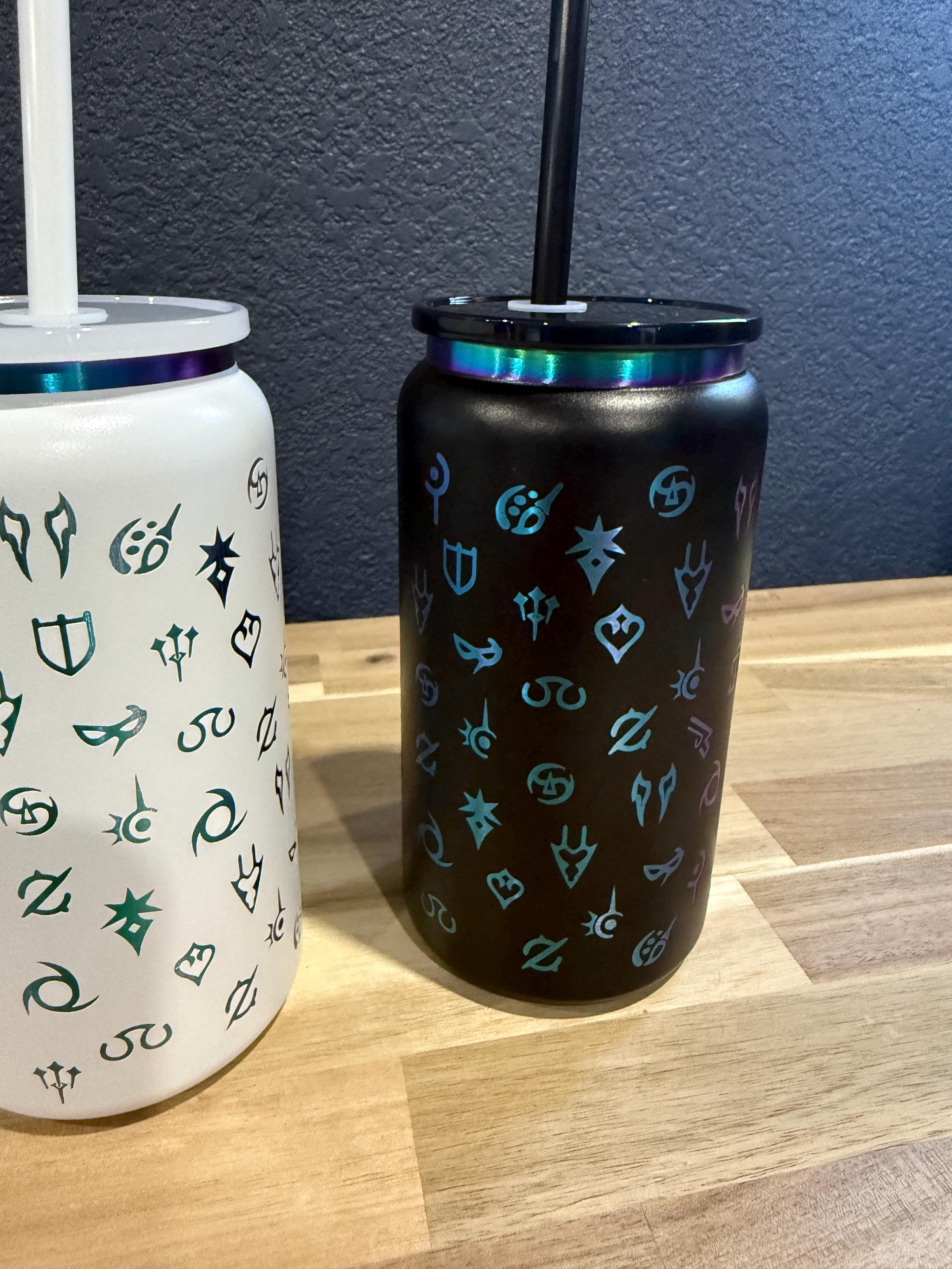 Final Fantasy XIV Full Wrap All Job Icons 16 Oz Iridescent Soda Can ...