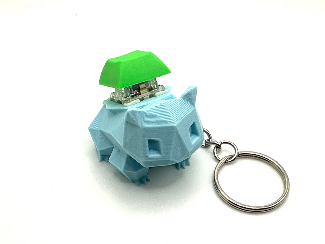 Low Poly Bulbasaur Mechanical Switch Fidget Keychain Toy Stim Toy ...