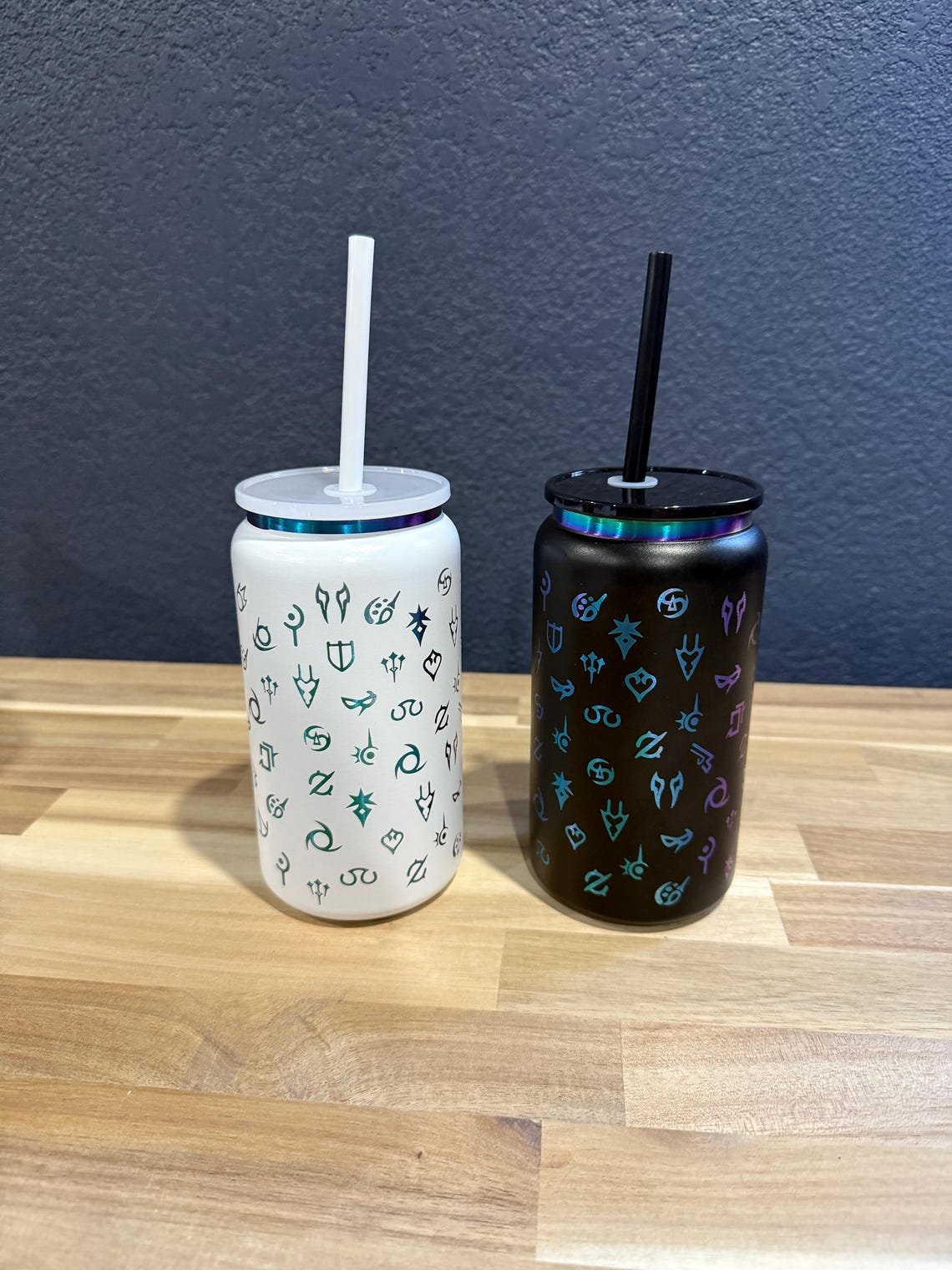 Final Fantasy XIV Full Wrap All Job Icons 16 Oz Iridescent Soda Can ...