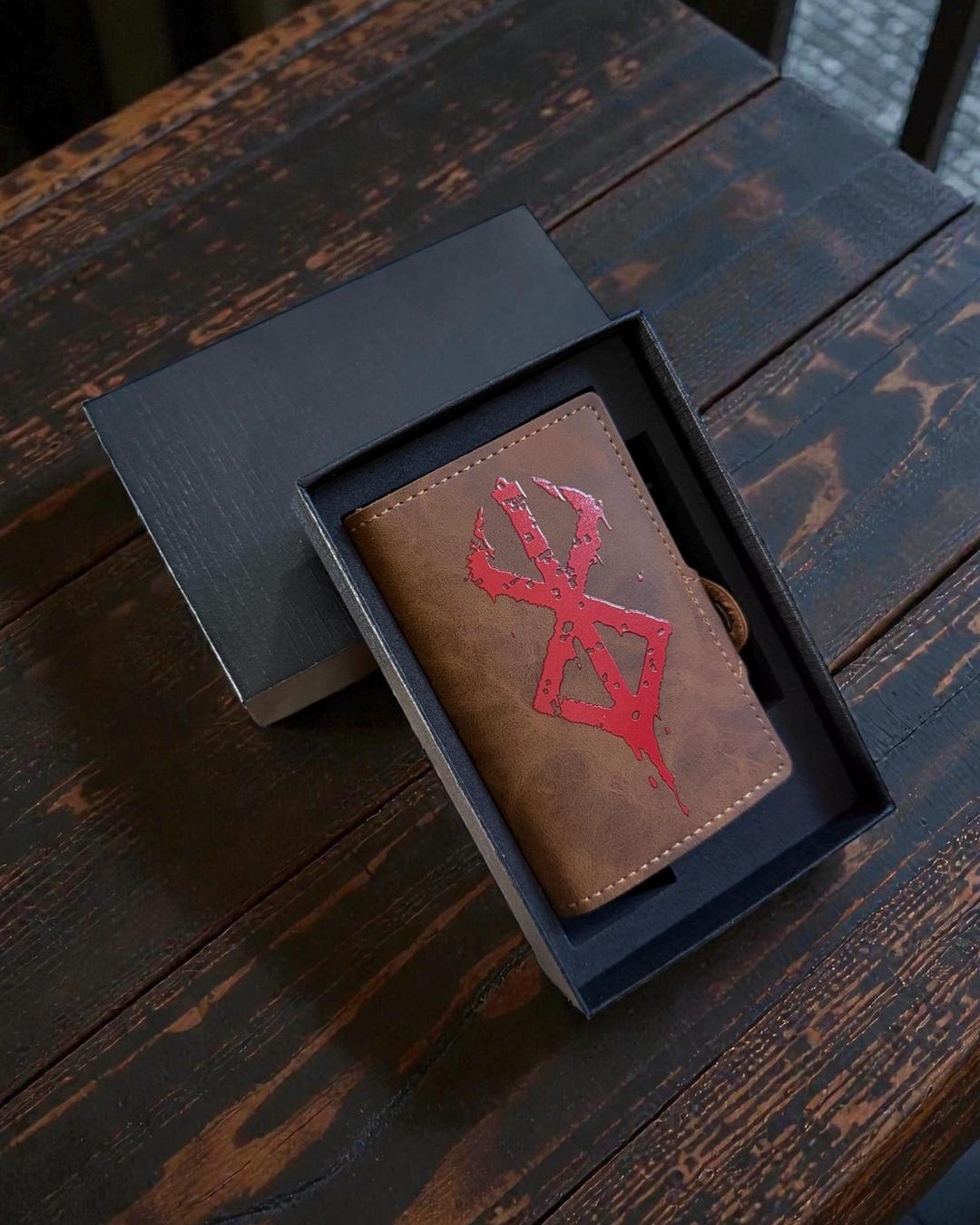 Runic Cursed Brand Symbol UV Printed PU Leather Wallet, Dark Fantasy ...