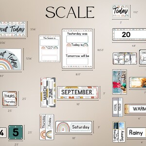 DIGITAL DOWNLOAD Boho Rainbow Theme All About Today Calendar | Circle ...