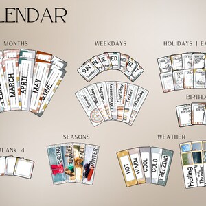 DIGITAL DOWNLOAD Boho Rainbow Theme All About Today Calendar | Circle ...