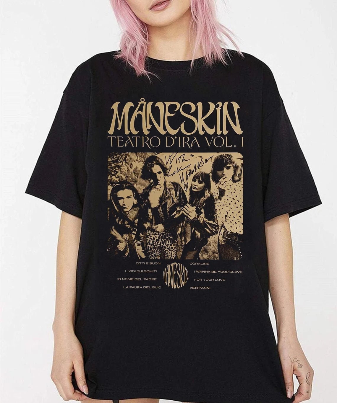 Maneskin Tour 2023 Shirt Maneskin Tshirt Rush World Tour - Etsy