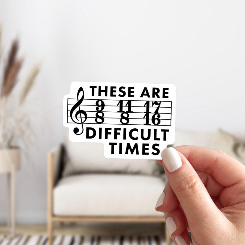Choir Music Sticker 4 Pack, Funny SATB Themed Voice Bulk Label Set ...