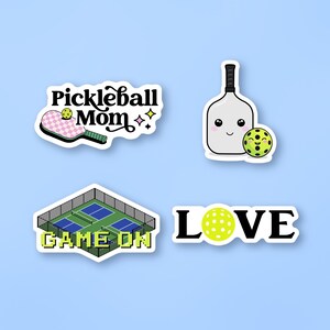 Pickleball Fan Club 4 Pack Sticker Bundle, Fun Quirky Racket Sport ...