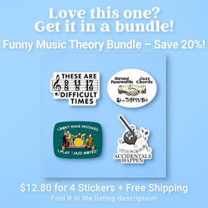 These Are Difficult Times Sticker, Funny Music Percussion Counting ...