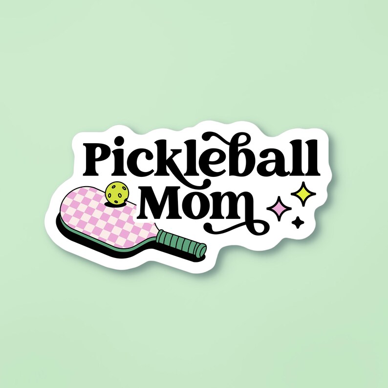 Pickleball Fan Club 4 Pack Sticker Bundle, Fun Quirky Racket Sport ...