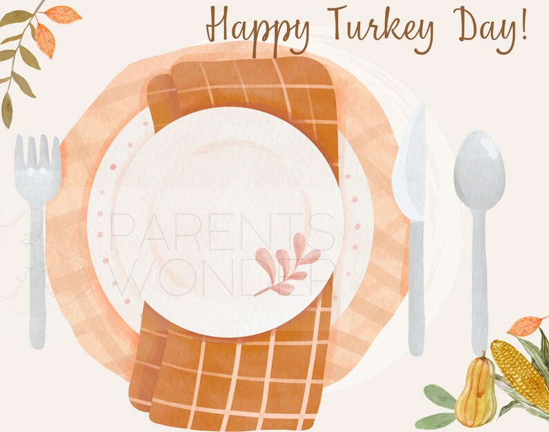 Thanksgiving Handprint Placement Happy Turkey Day Placemat Printable - Etsy