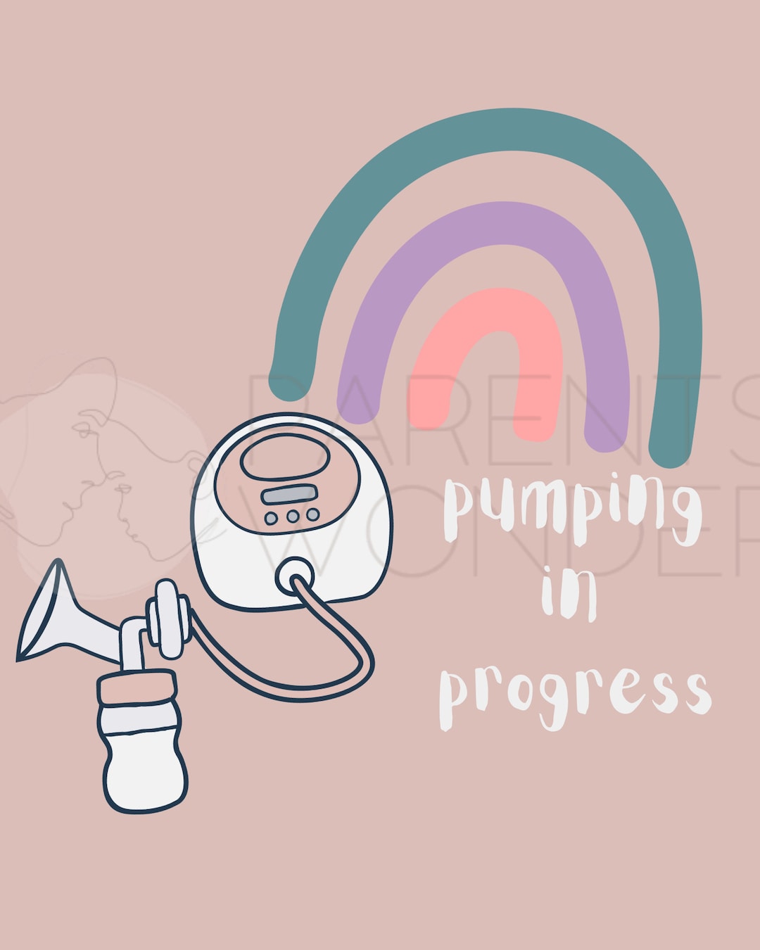 Pumping in Progress Door Sign Cute Rainbow Pumping Mama Privacy Sign - Etsy