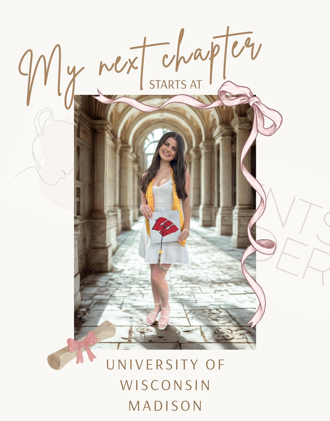Custom Graduation Sign: My Next Chapter Photo Keepsake (digital ...