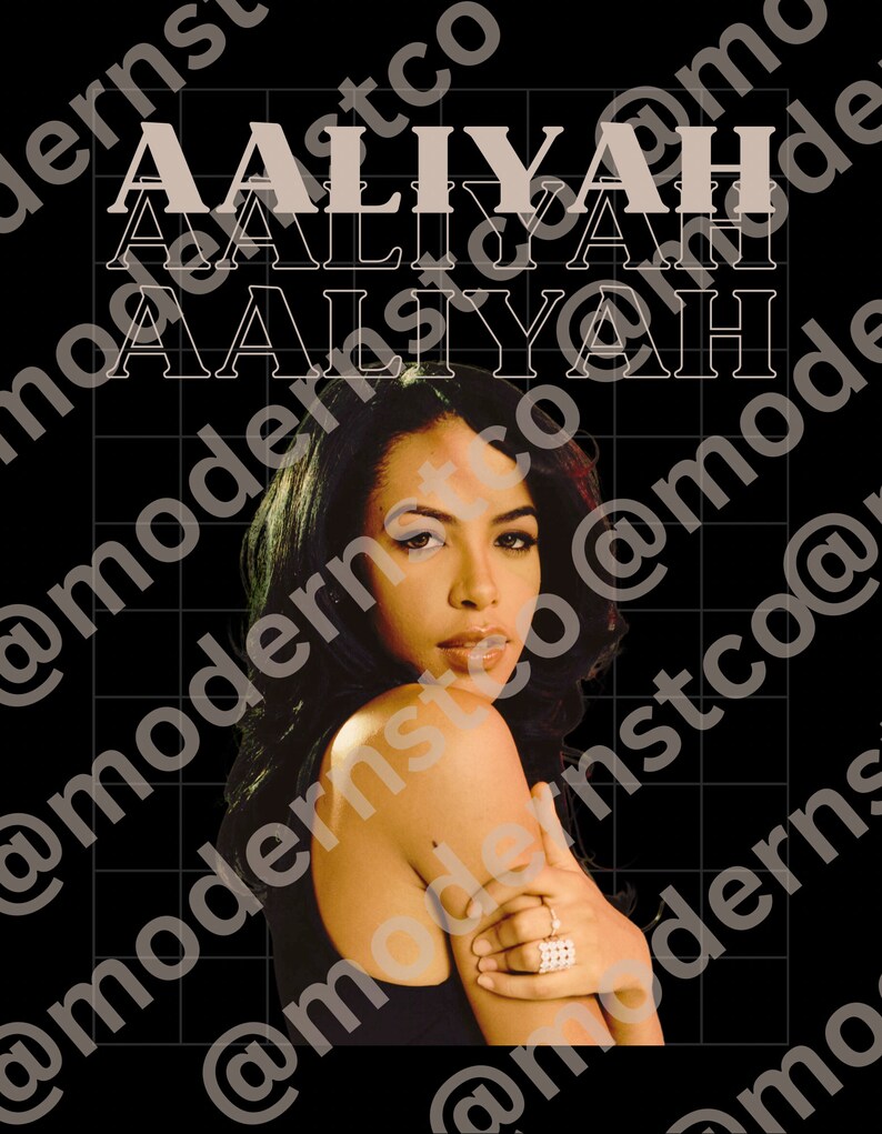 Aaliyah Vintage T Shirt PNG Instant Download - Etsy