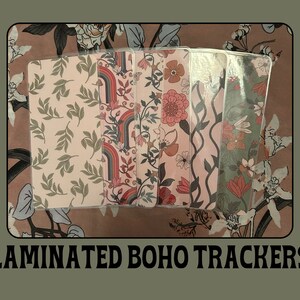 Laminated Boho Savings Trackers Savings Trackers - Etsy