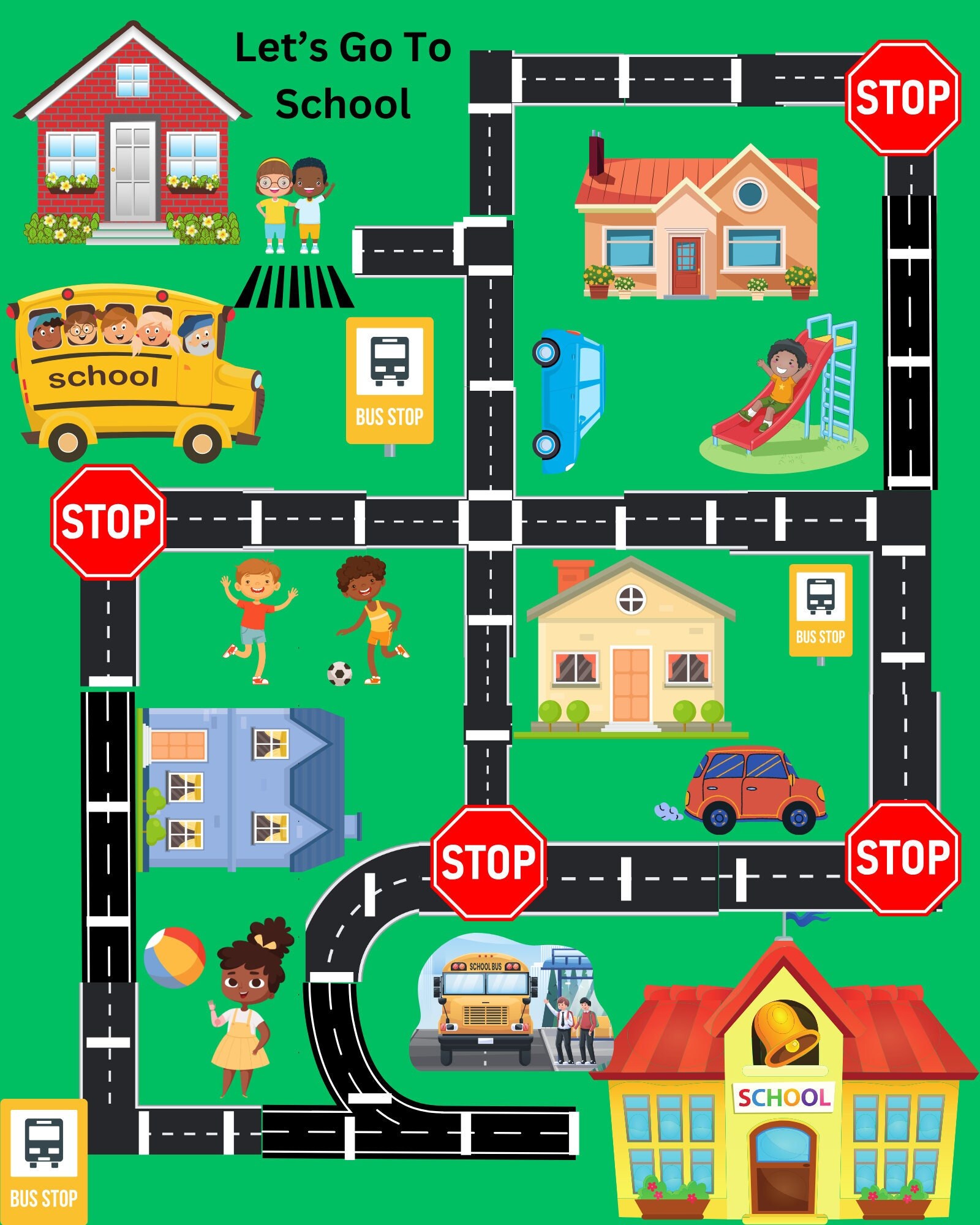 Let's Go to School (the Game of Endless Possibilities) - Etsy