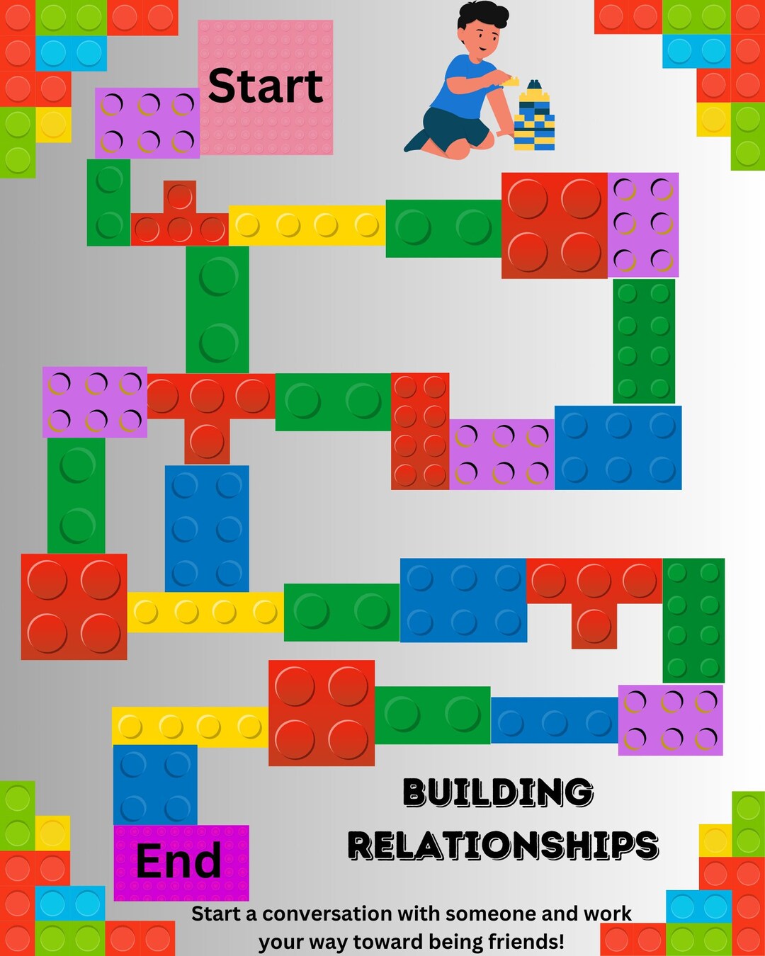 Building Relationships Social Skills Game - Etsy