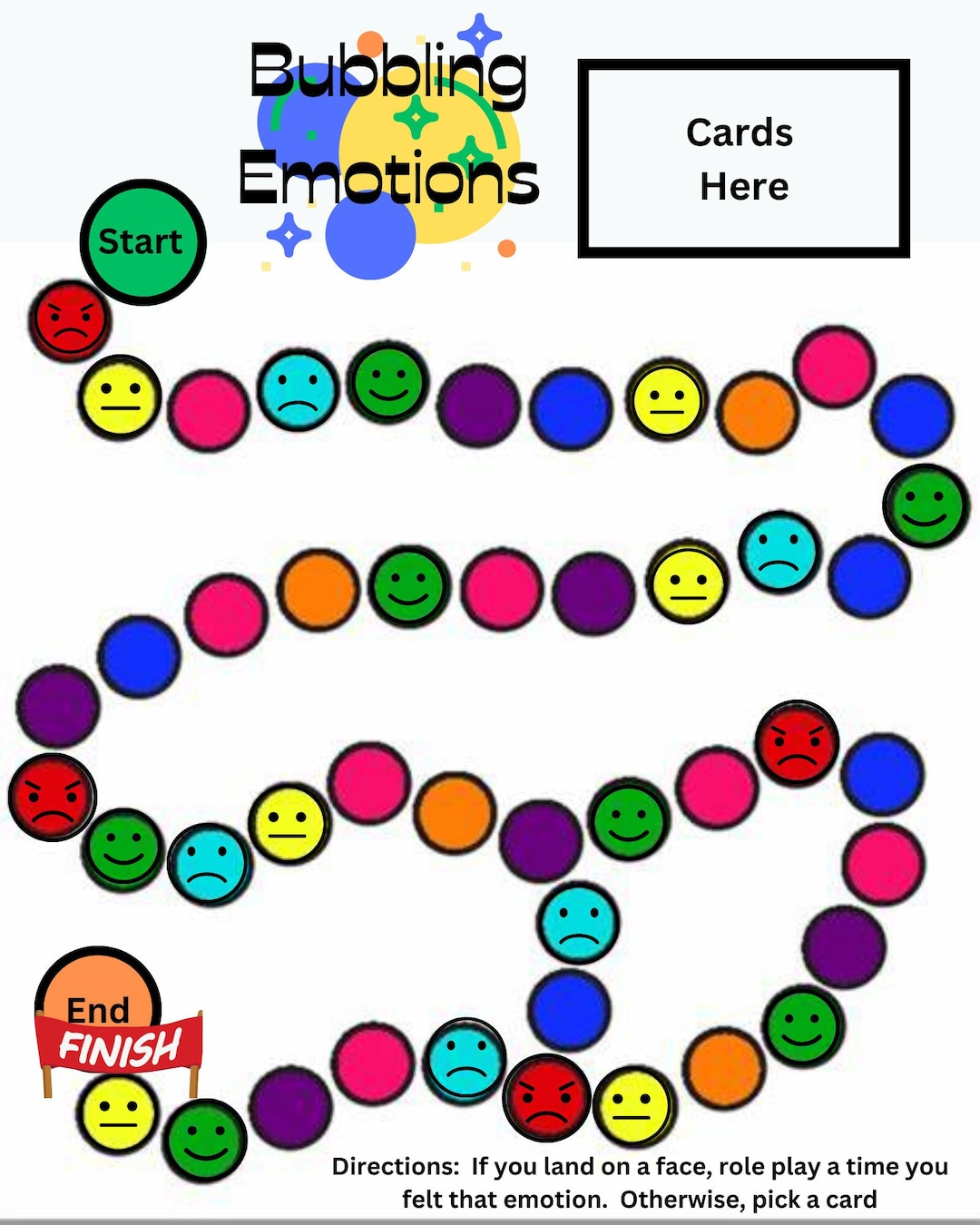 Bubbling Emotions - A Social Emotional Game - Etsy