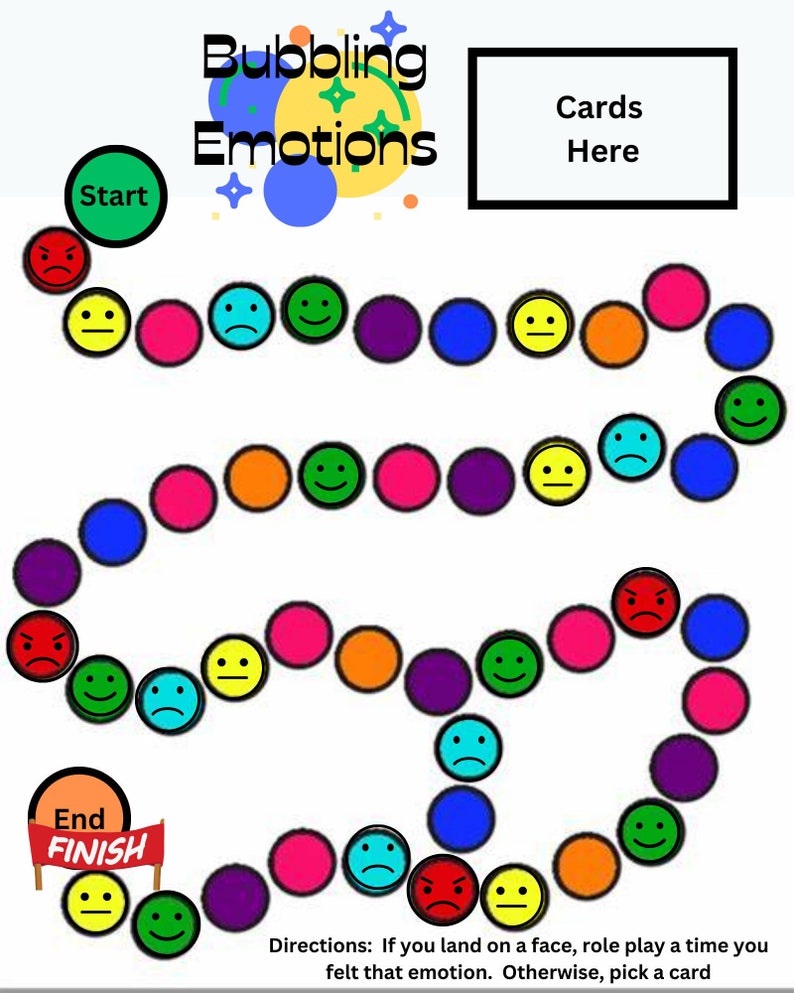 Bubbling Emotions - A Social Emotional Game - Etsy