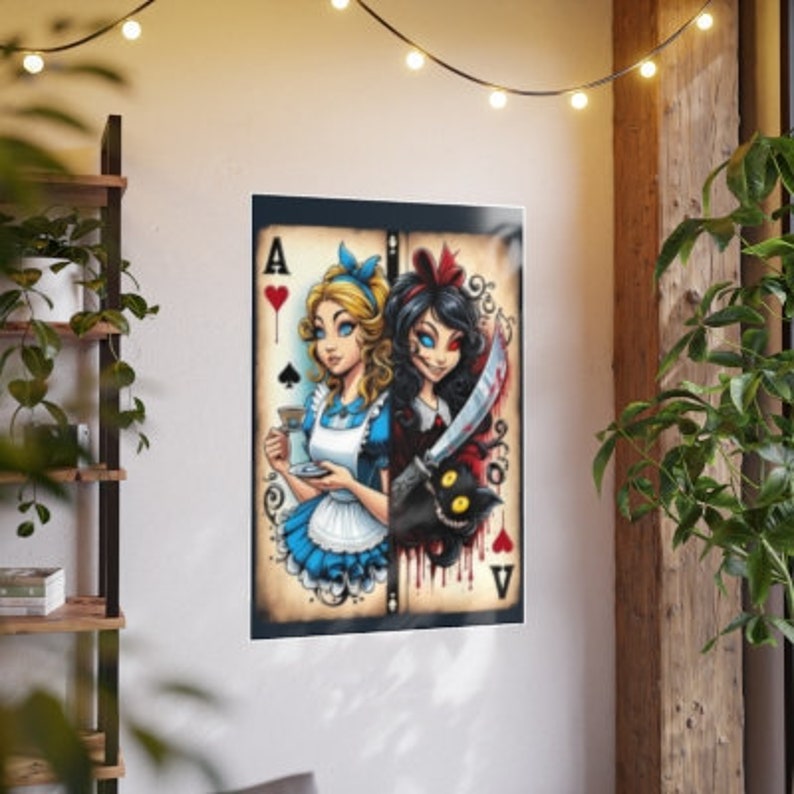 Contrasting Fates Poster Alyse in the Realm of Cards Wall Art Funny ... Contrasting Fates Poster Alyse in the Realm of Cards Wall Art Funny ...