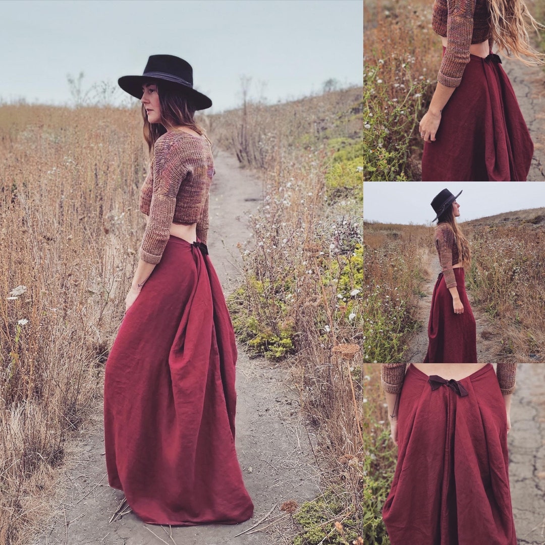 Zero Waste Bustle Skirt: PDF Sewing Pattern Video Tutorial 22-56 Waists ...