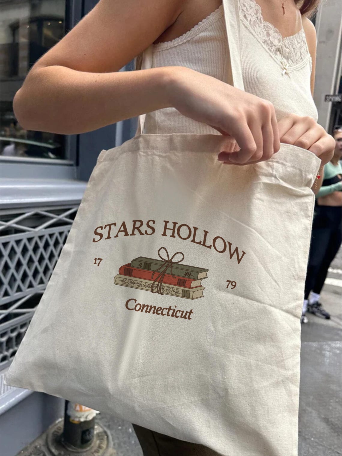 Stars Hallow Tote Bag | Girls Aesthetic Fall Canvas Bag - Etsy