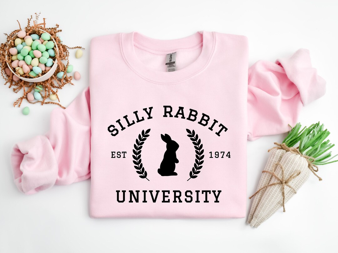 Silly Rabbit University Crewneck Sweatshirt, Silly Rabbit University ...