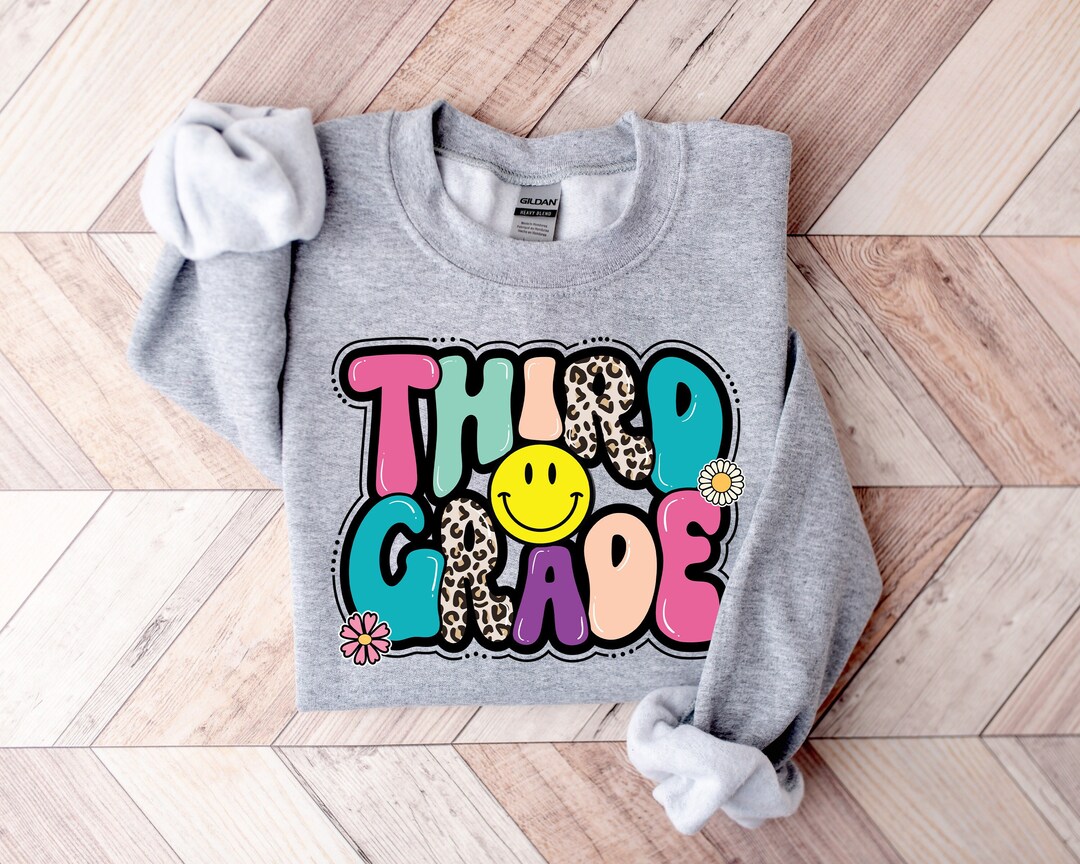 Third Grade Teacher T-shirt, Hello Third Grade Shirt, Back to School ...