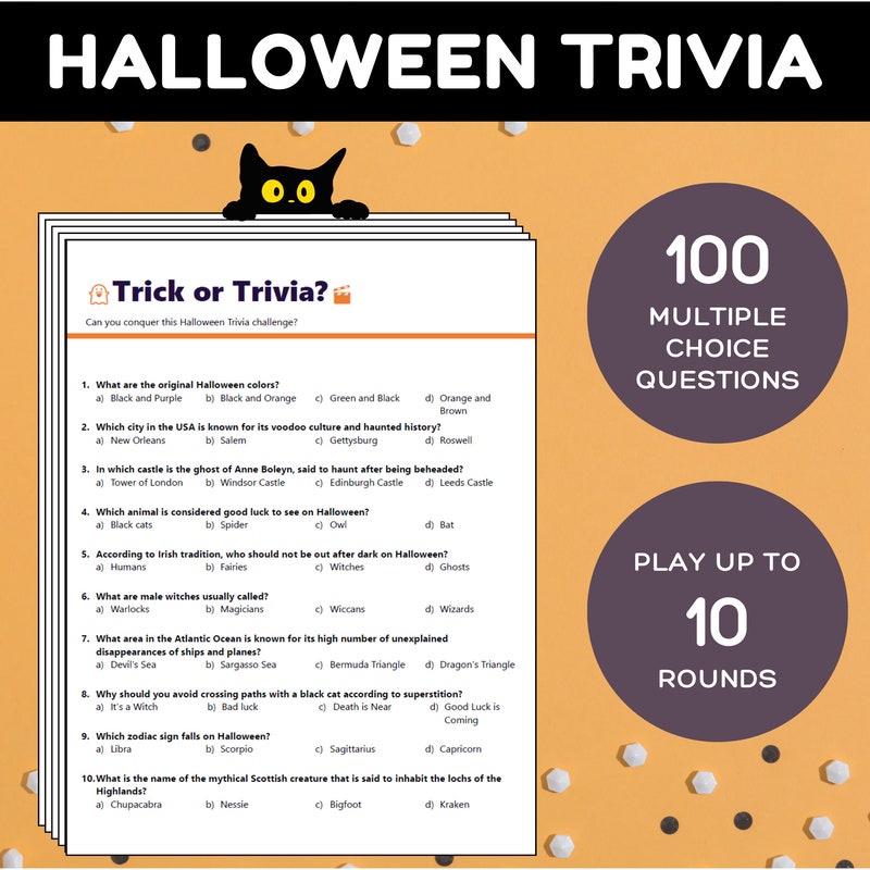 Halloween Trivia - Etsy