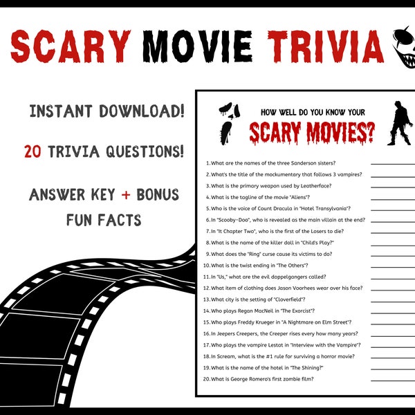 Halloween Trivia - Etsy